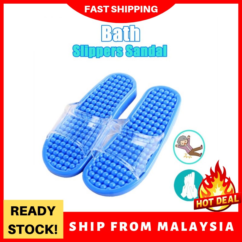 🔥READY STOCK🔥 High-Quality Water Leaking Anti Slip PVC Bath Slippers ...