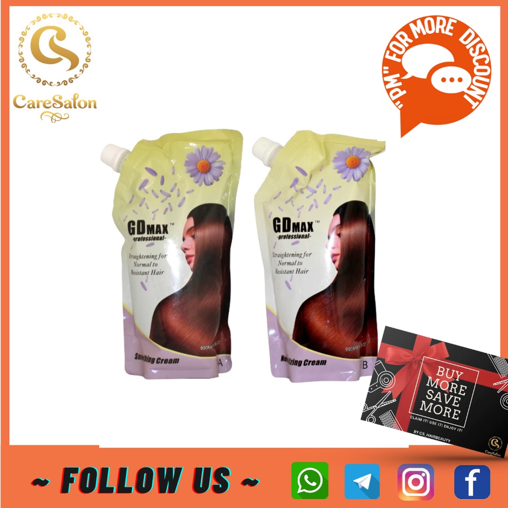 GDMAX Rebonding Cream Set (900ml x 2) | Shopee Malaysia