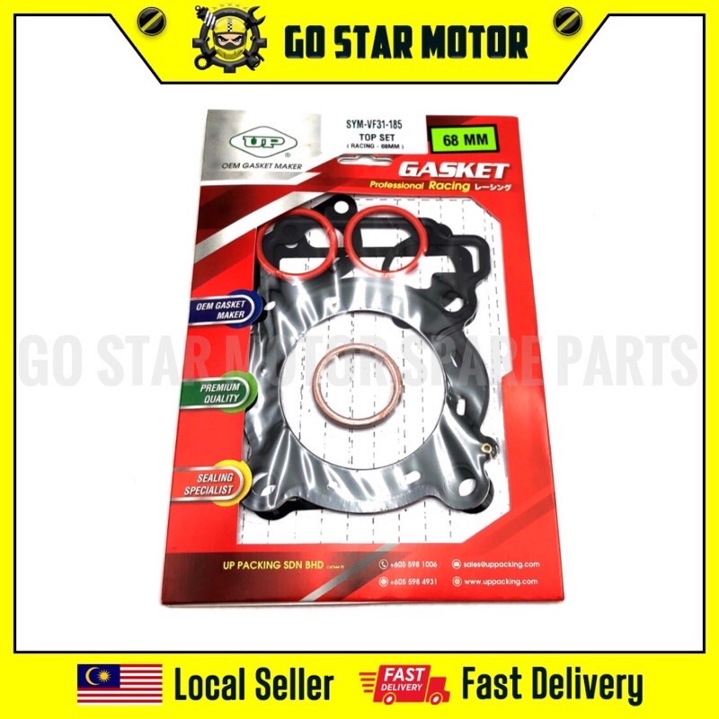 SYM VF3i VF3 185 Std 65mm 66mm 68mm 68 65 66 mm Engine Gasket Top Set Head Block Gasket | Shopee ...