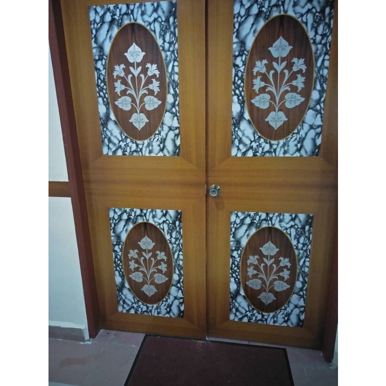 Door Sticker pintu kayu Sticker pintu wallpaper Door Wrap Wall Sticker ...
