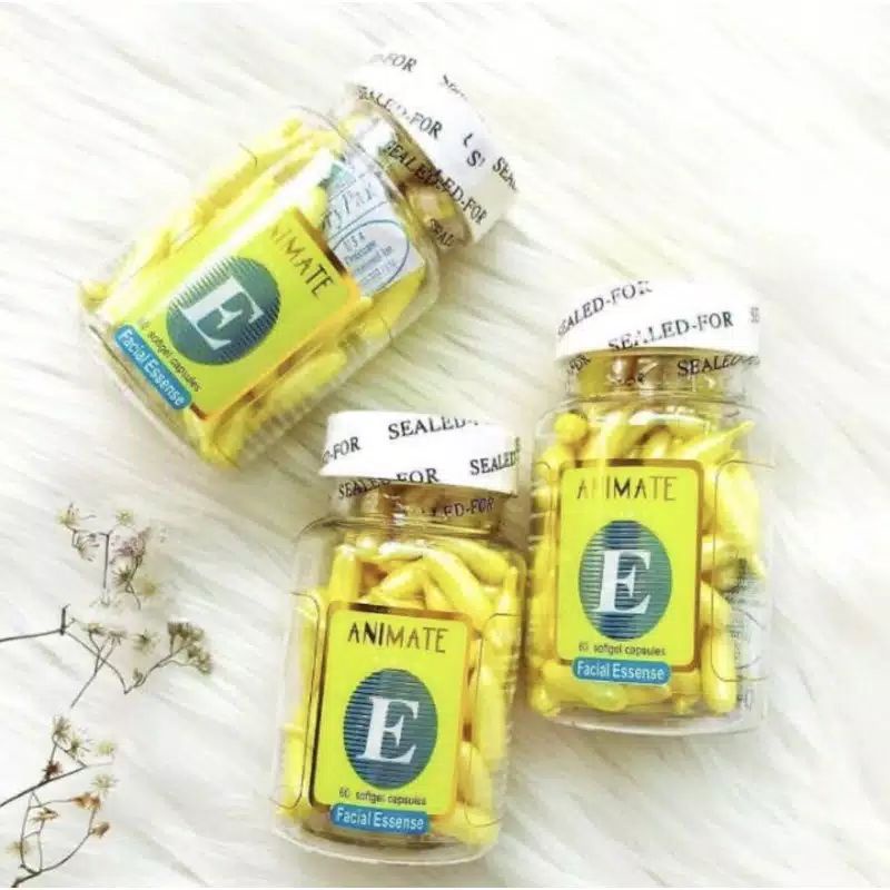 ANIMATE VITAMIN E FACIAL SERUM capsules (CONTENTS 60 CAPSULES) Animate ...