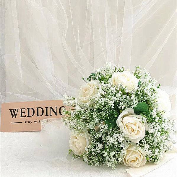 wedding bride bunga tangan pengantin flower bouquet Simple hand tulip ...