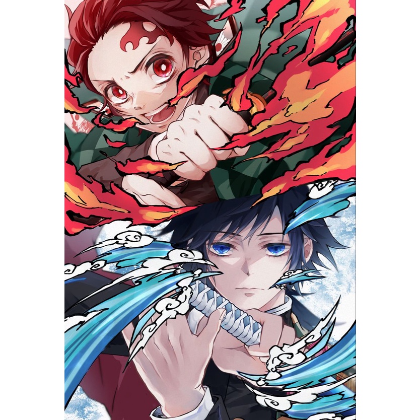 Anime Demon Slayer DIY Oil Painting By Numbers Home Decor Wall Picture ...