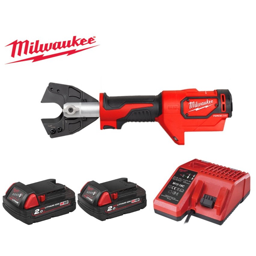 MILWAUKEE M18 HCC-202 6TONS HYDRAULIC CABLE CUTTER MACHINE (2.0AH ...