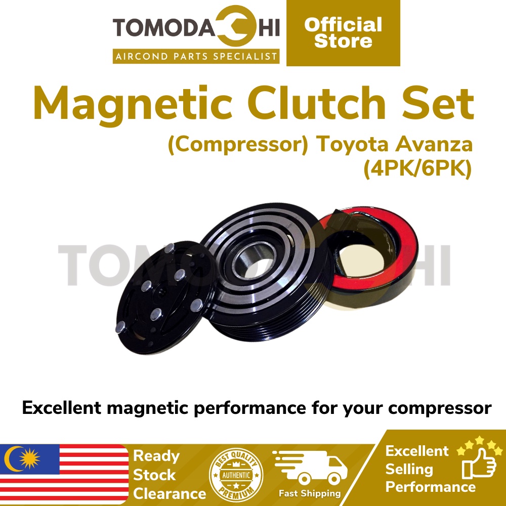 (READY STOCK) Magnetic Clutch Pully Set Compressor Toyota Avanza 4PK ...