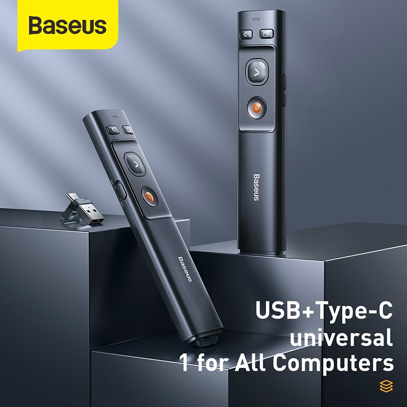 Baseus Wireless Presenter Laser Pointer 2.4GHz Remote Controller for ...