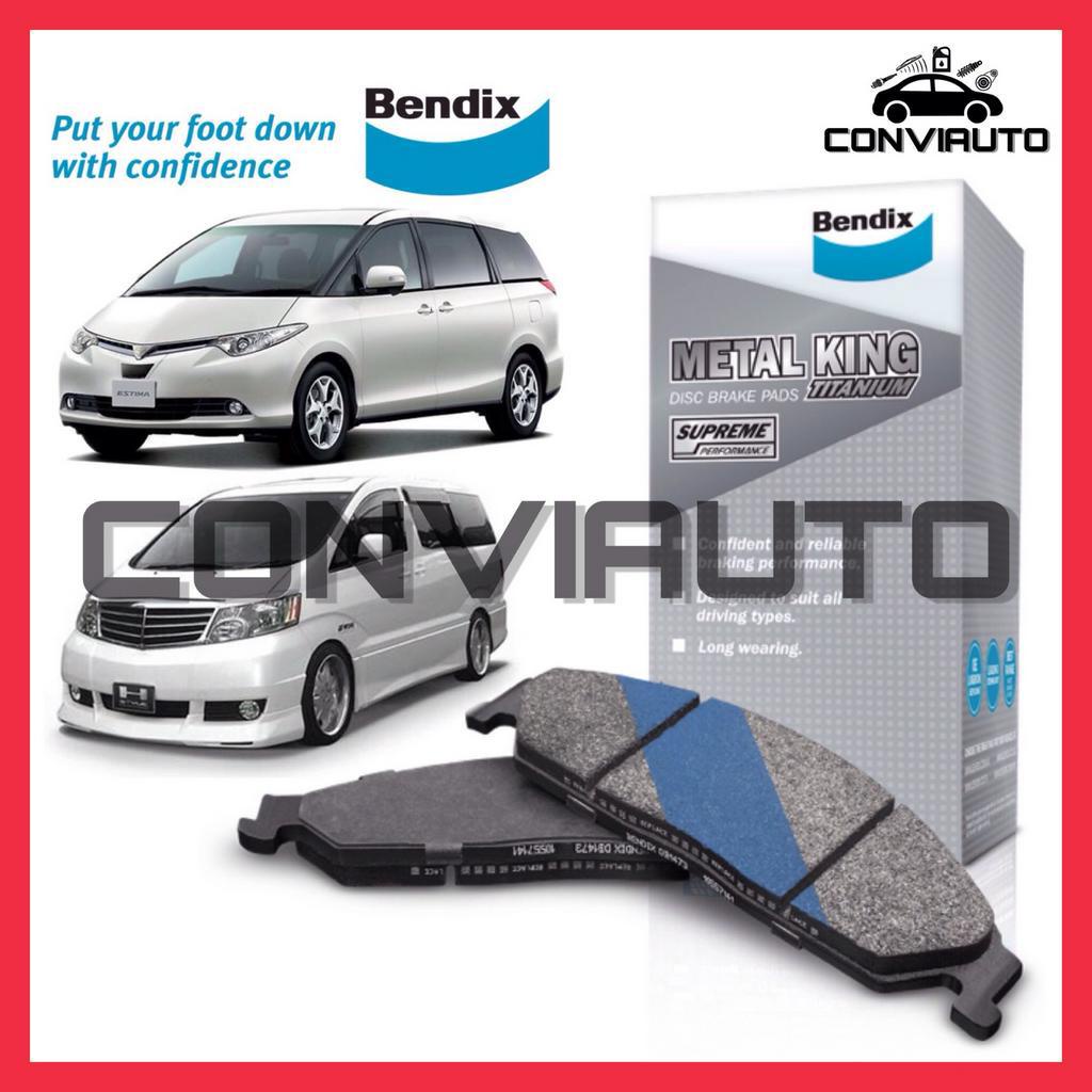 TOYOTA ESTIMA ACR30 ALPHARD REAR BENDIX METAL KING TITANIUM BRAKE PAD ...
