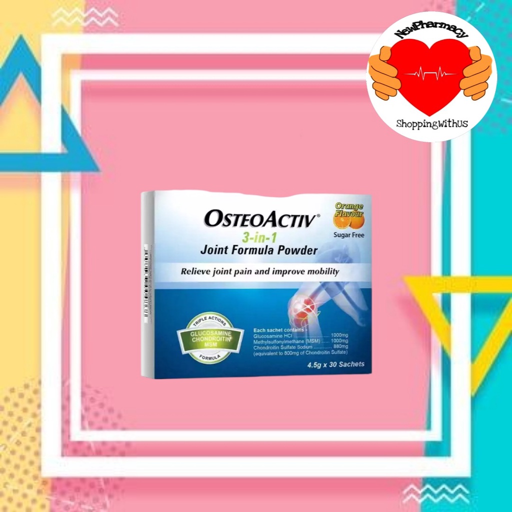 OsteoActiv 3in1 Joint Formula Powder 30'sachet (Exp-12/2026) | Shopee ...