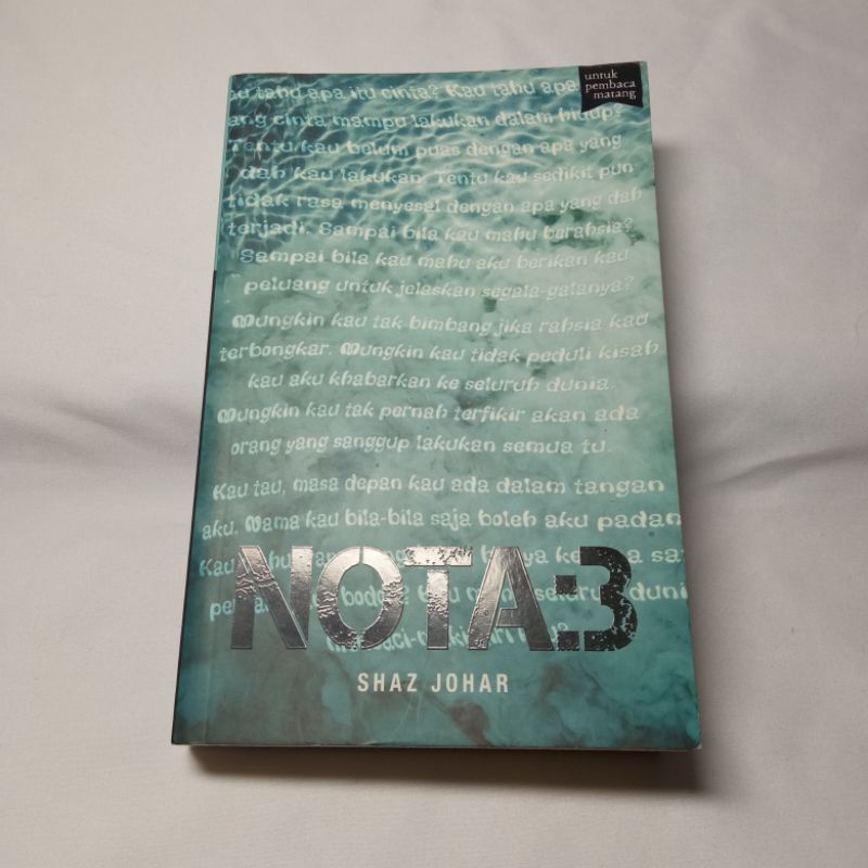 Nota:3 (Buku Fixi Preloved) - Shaz Johar | Shopee Malaysia