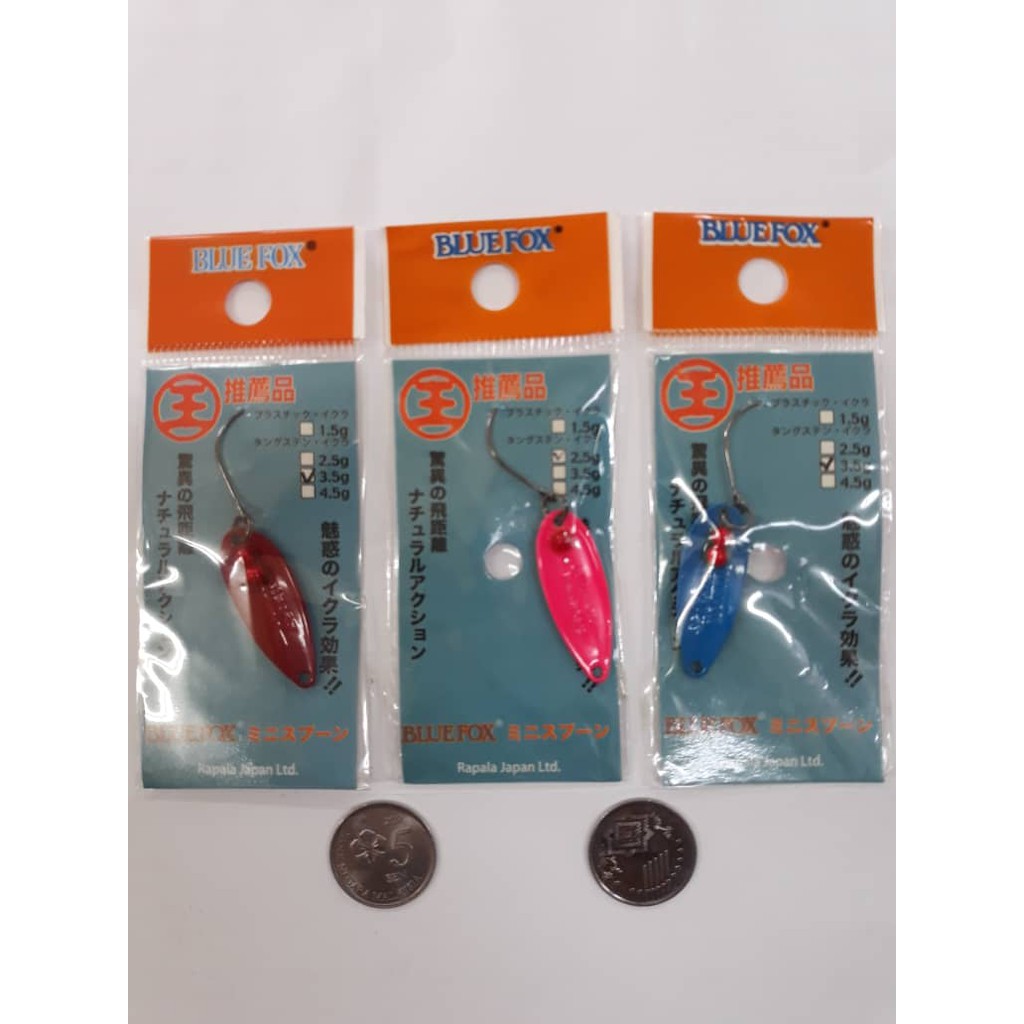 RAPALA BLUE FOX MINI SPOON 2.5g & 3.5g | Shopee Malaysia