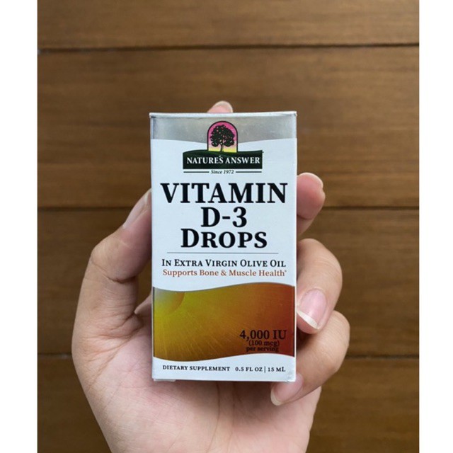 Nature's ANSWER VITAMIN D3 DROPS 4000iu (15 ML) | Shopee Malaysia
