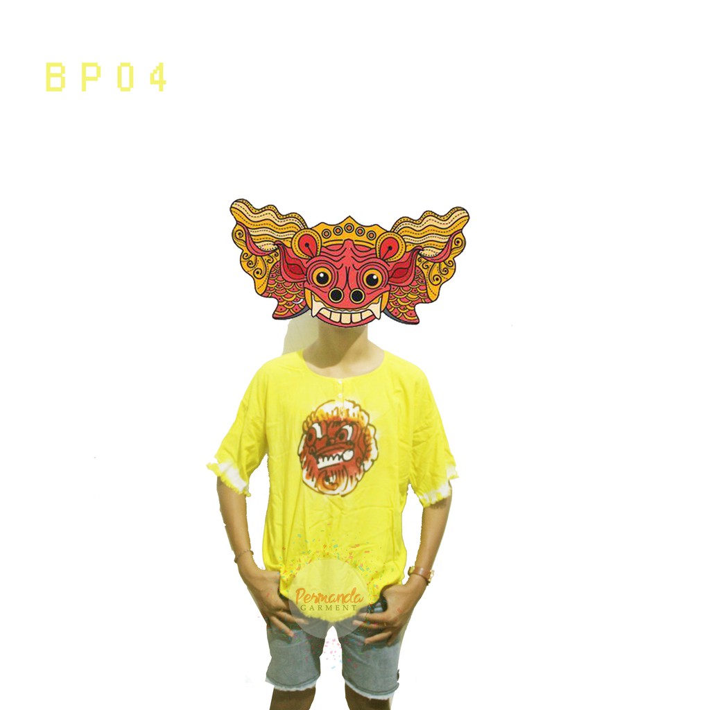 Yellow SHORT BARONG SHIRT | Shopee Malaysia