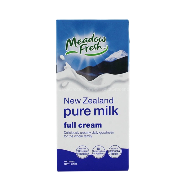 MEADOW FRESH NEW ZEALAND PURE MILK 1L | Shopee Malaysia