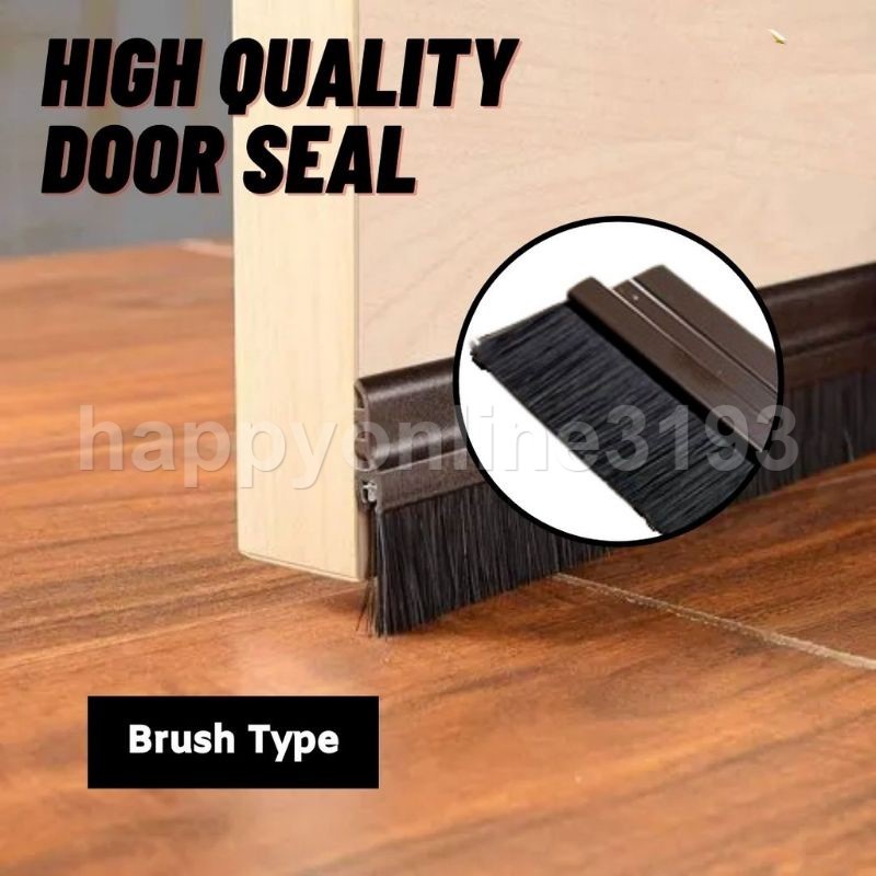 Heavy Duty 1M Door Bottom Seal Brush & PVC Door Seal / Getah & Berus ...