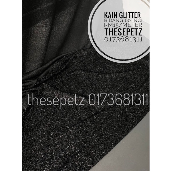 Kain Glitter Bidang 60 inci Shining Cloth Stretchable Fabric Selfie ...