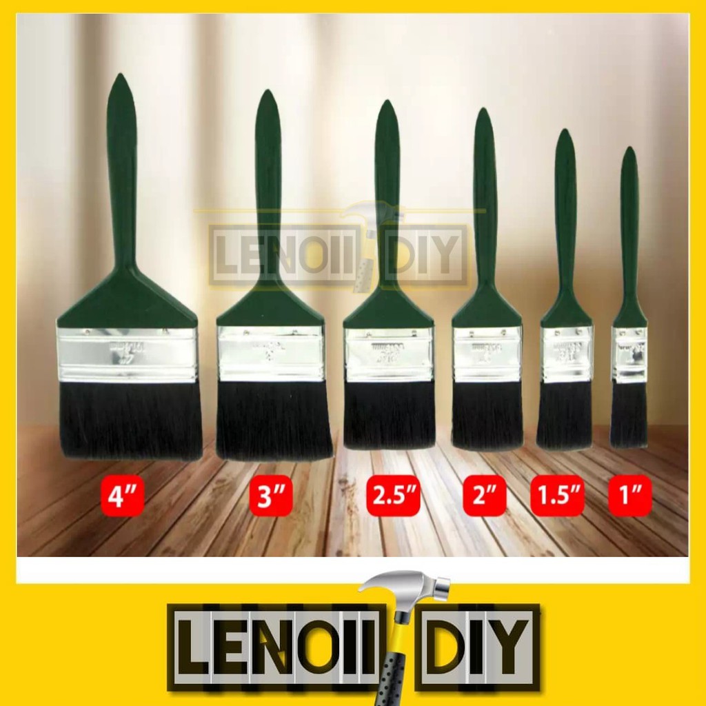 HARGA KILANG Paint Brush Berus Cat High Quality 100% Nylon Synthetic ...