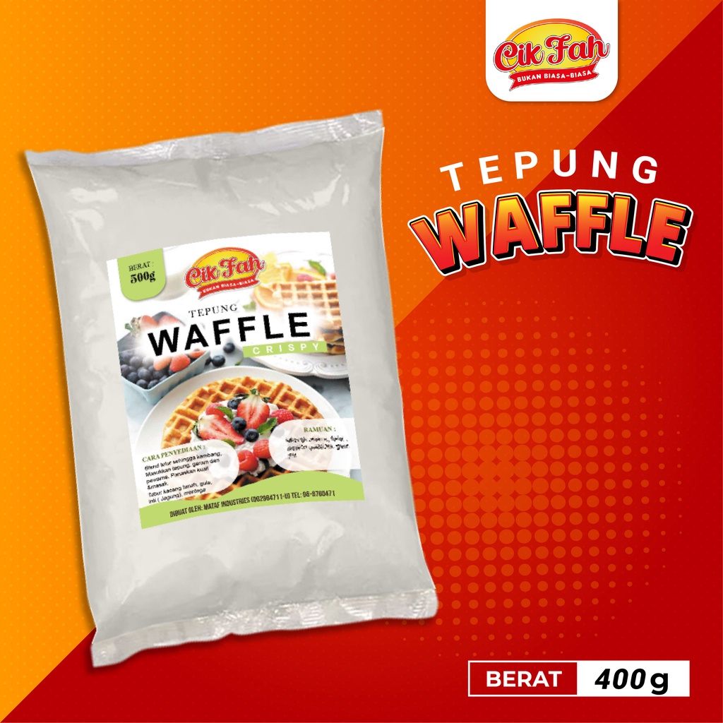Tepung Waffle Crispy 400g | Shopee Malaysia