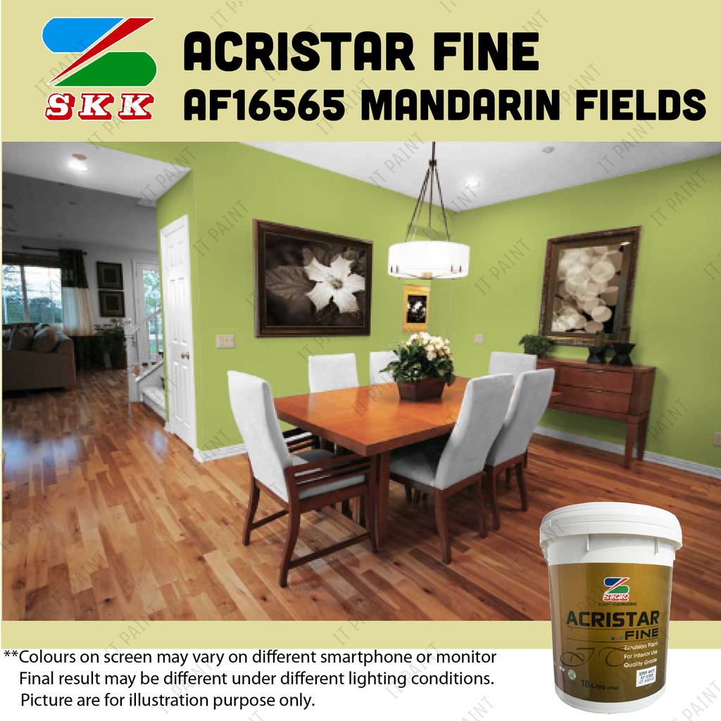 [18 Liter] SKK Acristar Fine Emulsion Paint for Interior Wall and ...