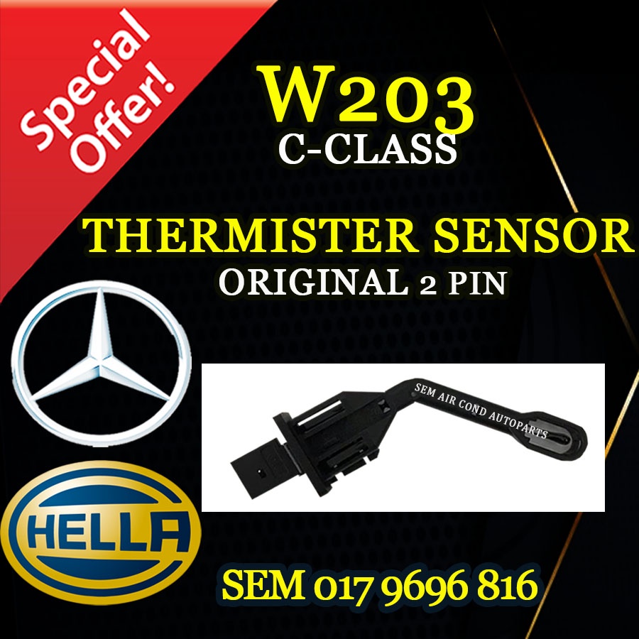 MERCEDES-BENZ W203 C-CLASS ORIGINAL HELLA 2 PIN THERMISTOR/ THERMISTER ...