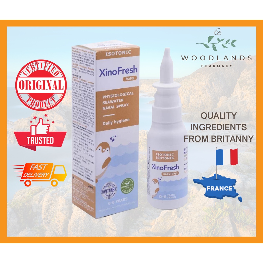 XINOFRESH NASAL SPRAY BABY 30ML (0-6 YEARS) (same as Sterimar) | Shopee ...