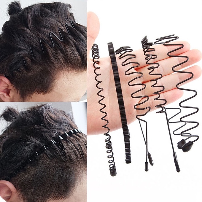 Summer Invisible Wave Hairband Fashion Simple Men Wash Face Headband ...