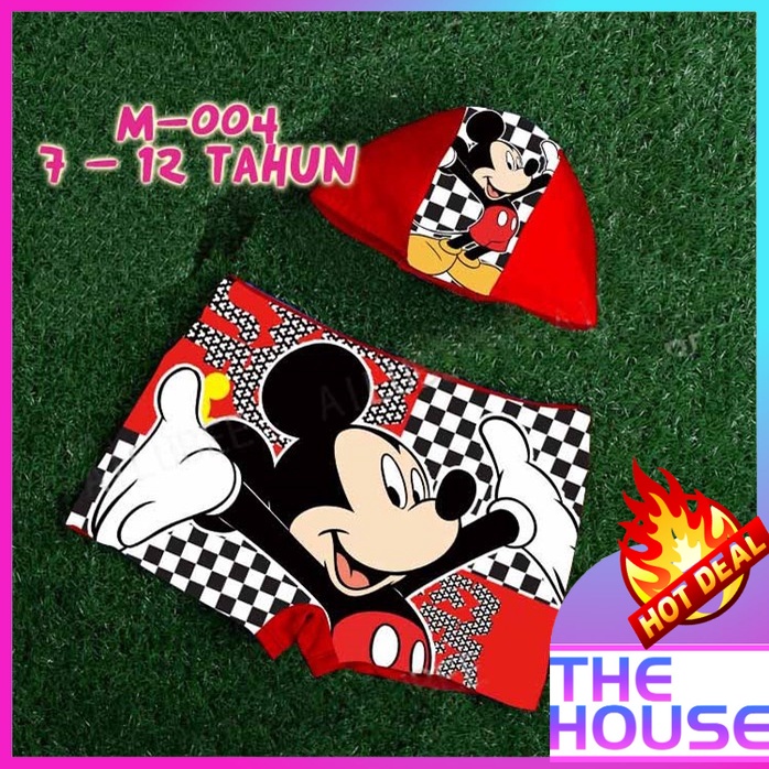 M-004 MICKEY Kids Disney Swimsuit (7T - 12T) | Shopee Malaysia