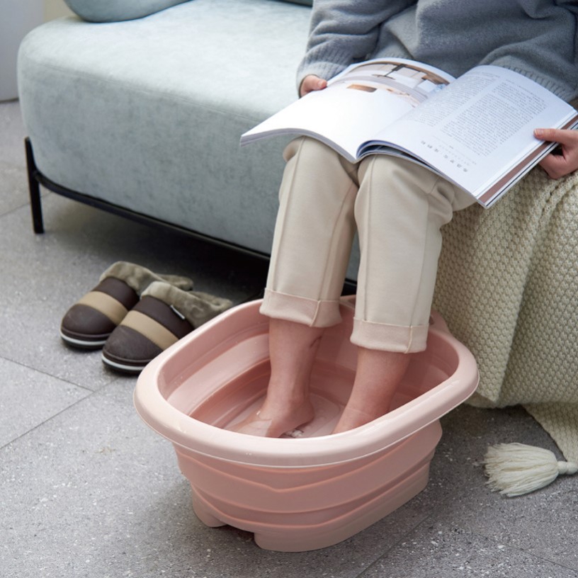 Foldable Bath Foot Spa Soak Massage Bucket Home Travel Large Space ...