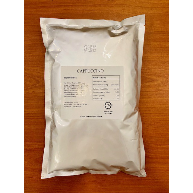 CAPPUCCINO POWDER 1KG (HALAL) | Shopee Malaysia