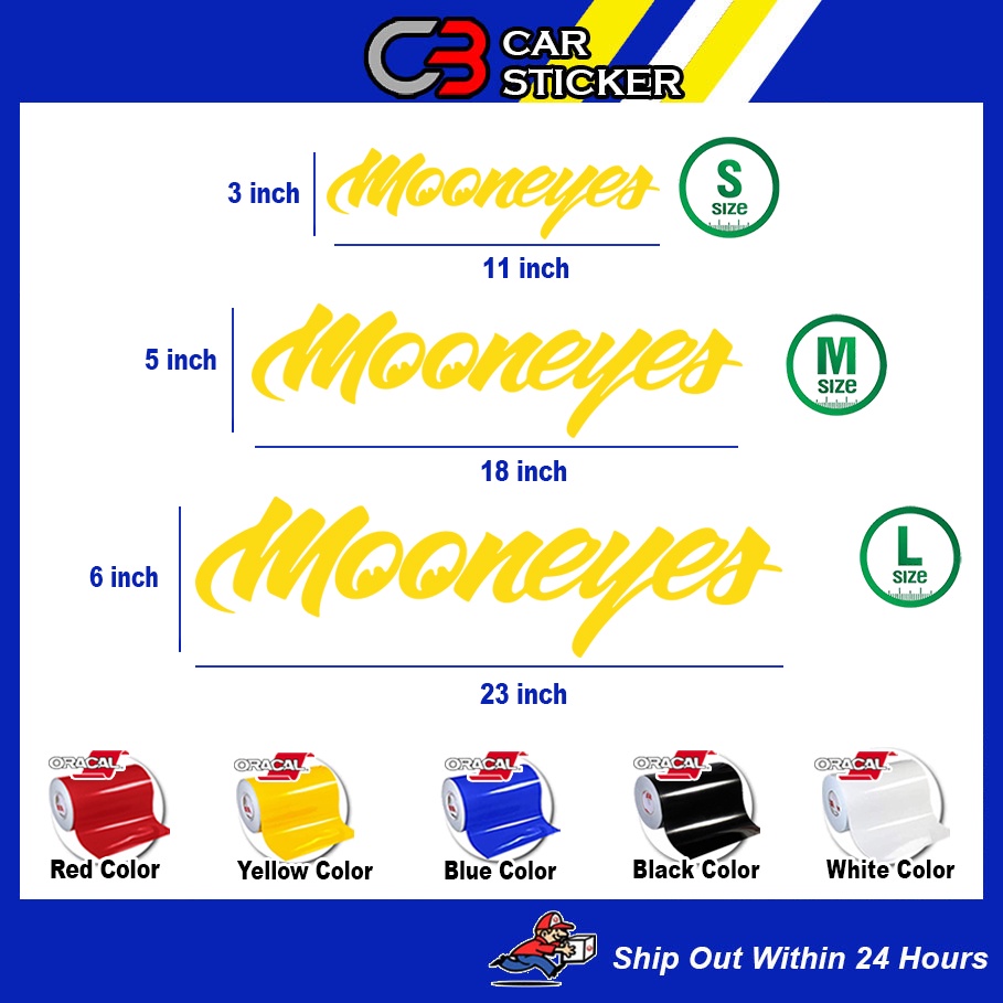 Mooneyes Car Sticker / cs691 | Shopee Malaysia