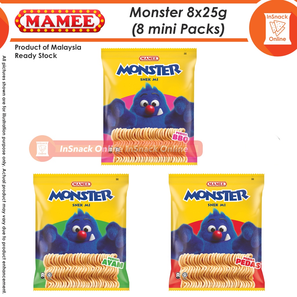 Mamee Monster Snek Mi 200g Buatan Malaysia 零食 Snack | Shopee Malaysia