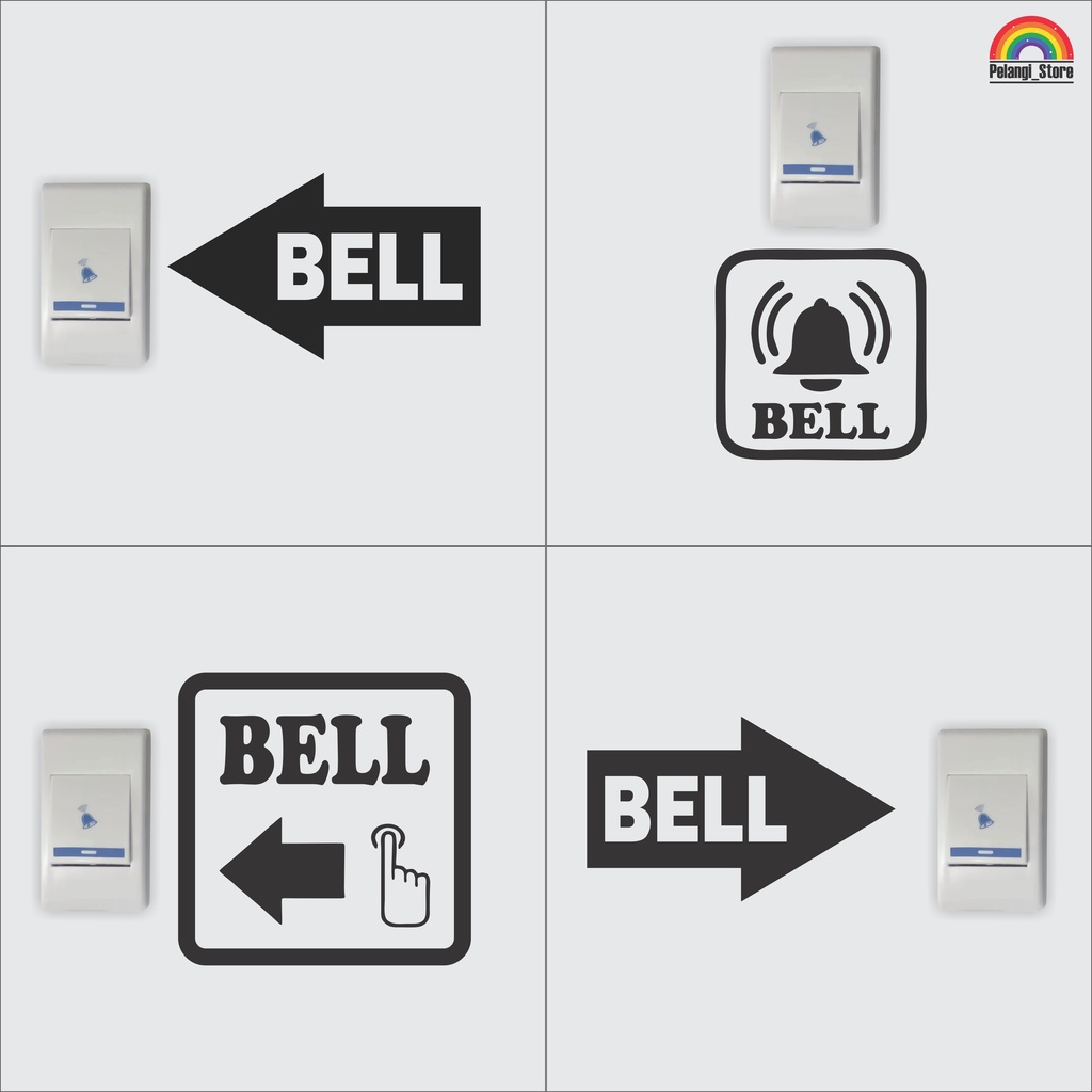 House door bell Cutting Sticker - custom Bell Sticker | Shopee Malaysia