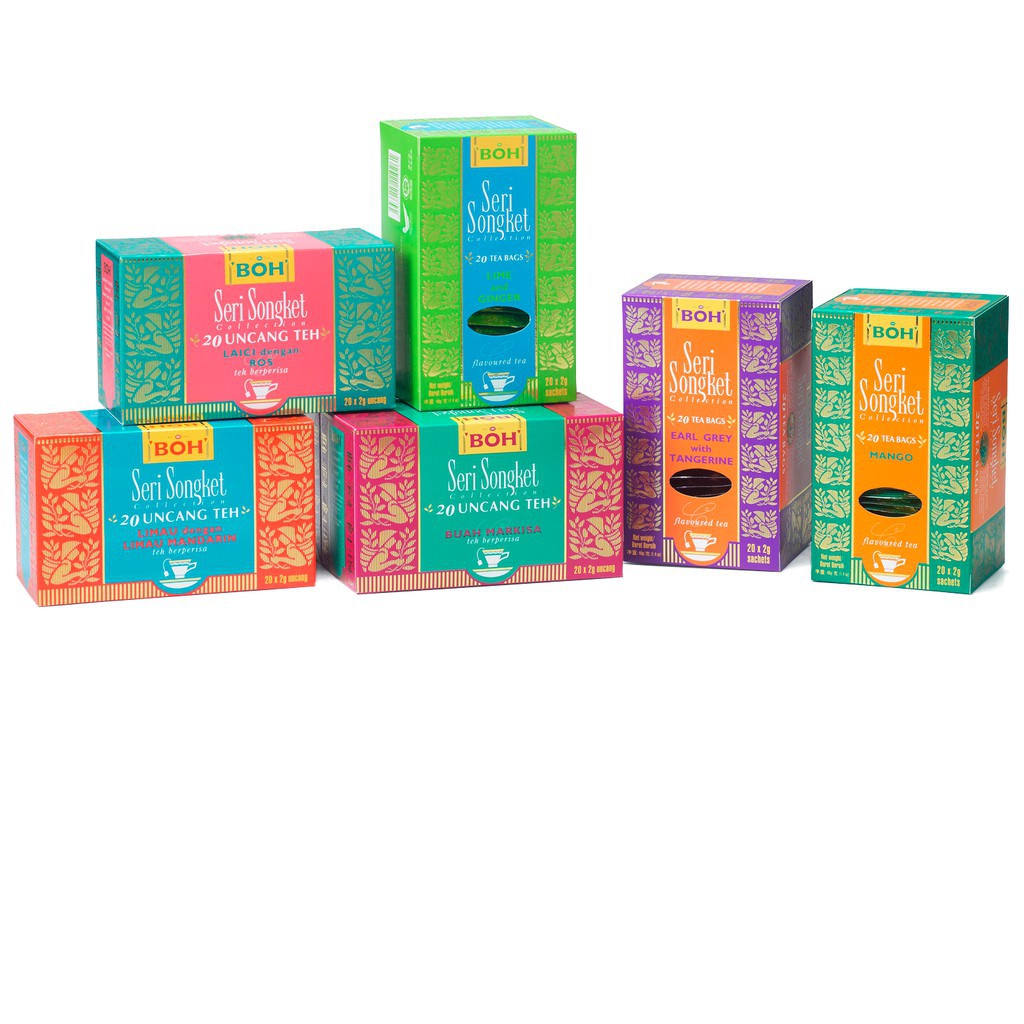 BOH SERI SONGKET COLLECTION BUAH MARKISA / EARL GREY / LIMAU MANDARIN ...