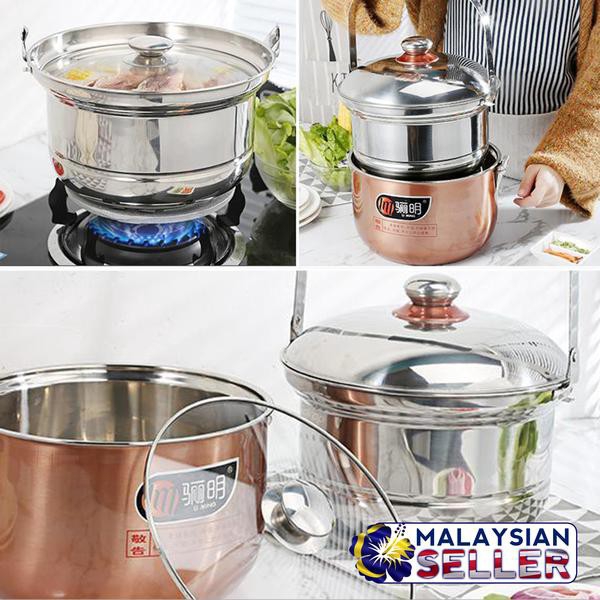 9L Multifunction Compact Layered Cooking Pot with handle and lock ...