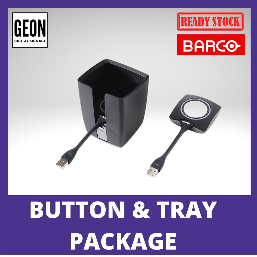 BARCO 2 Button (USB-C)+Tray ClickShare Conferencing Button and Tray ...