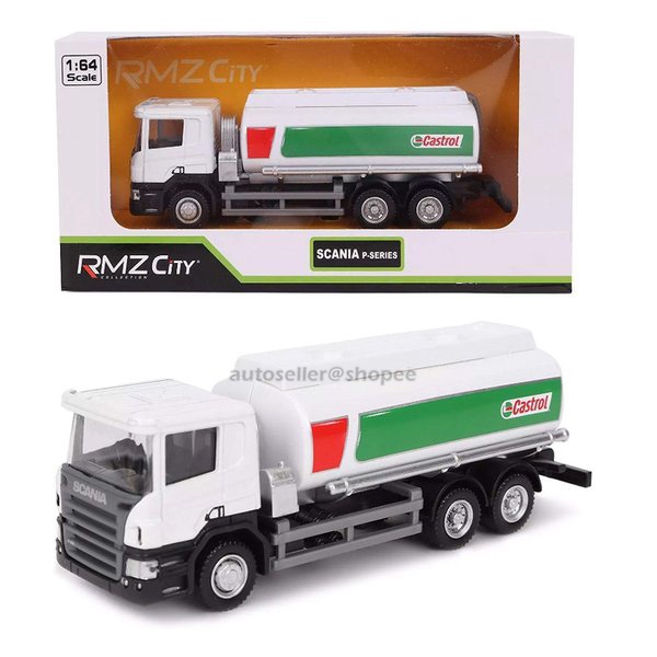 SCANIA P-series Castrol Oil Tanker Metal Toy Diecast Model Truck ...