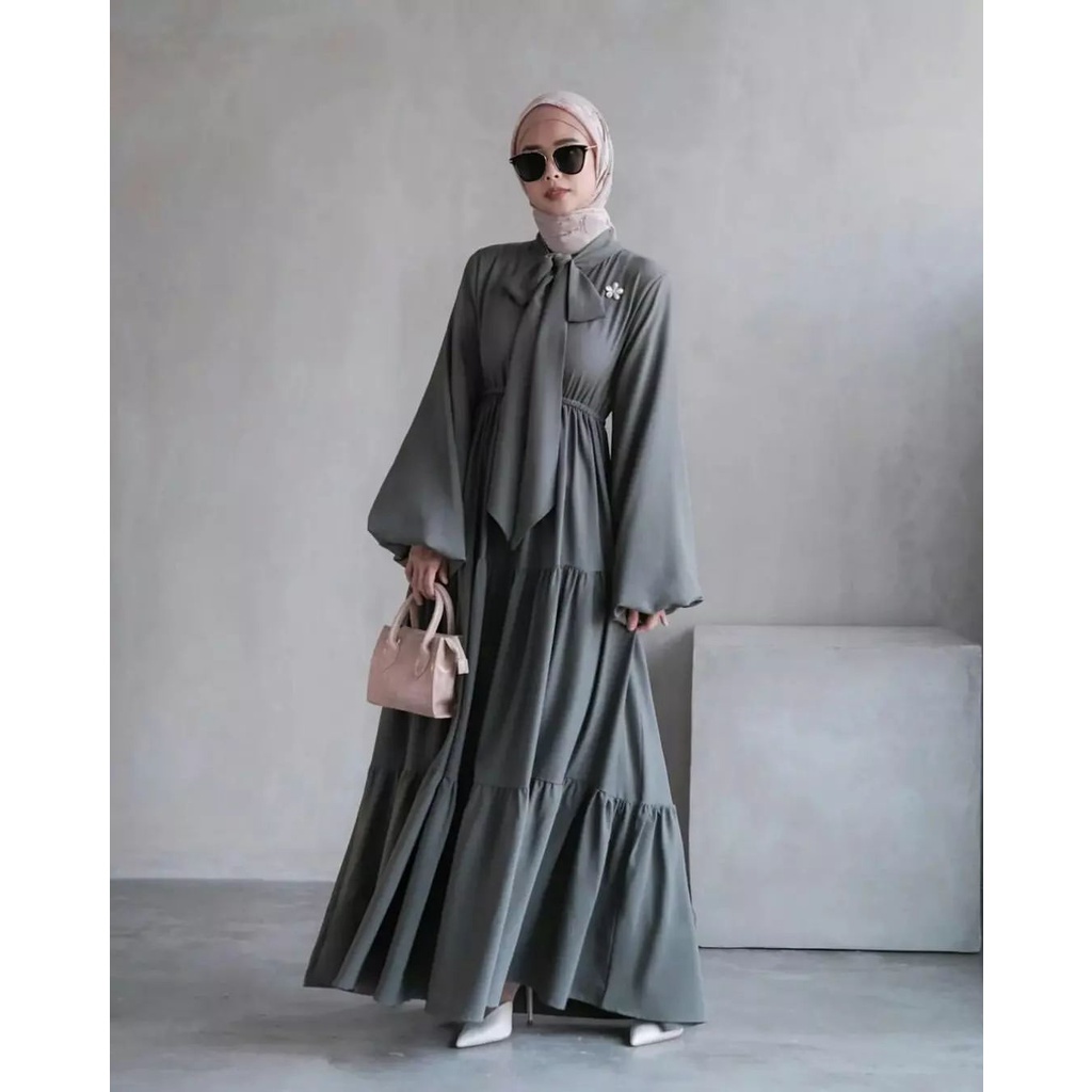 Annisa Outfit Robe Modern Arabelle Dress Material Shakila Premium busui ...