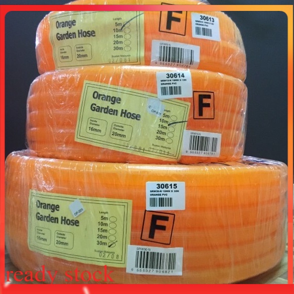 Wayar Paip Air Getah / Getah Paip Garden Hose Orange Hose Pipe 2mm ...