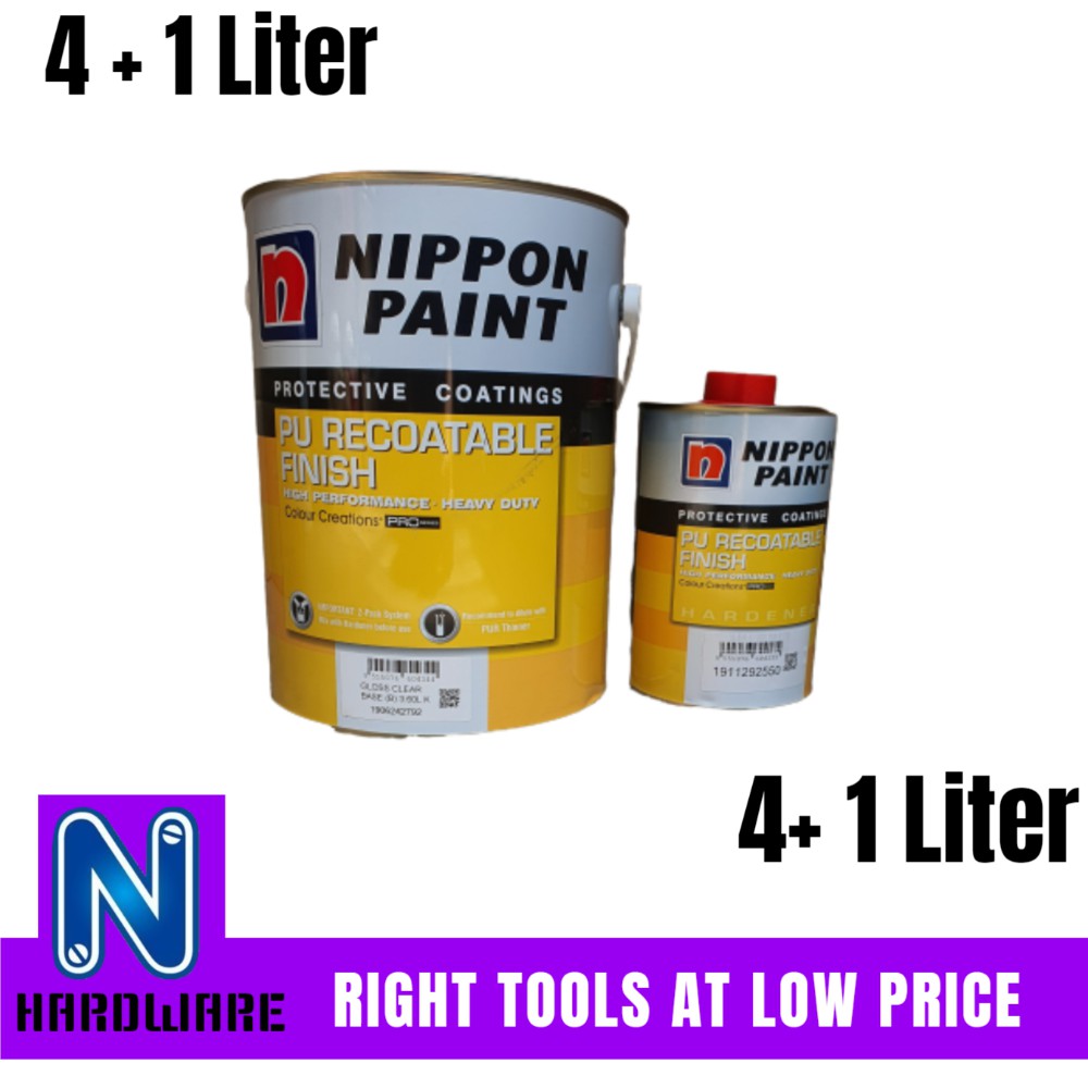 Nippon Paint PU Recoatable Finish Gloss / Soft Matt Cat Epoxy 5L - 5 ...