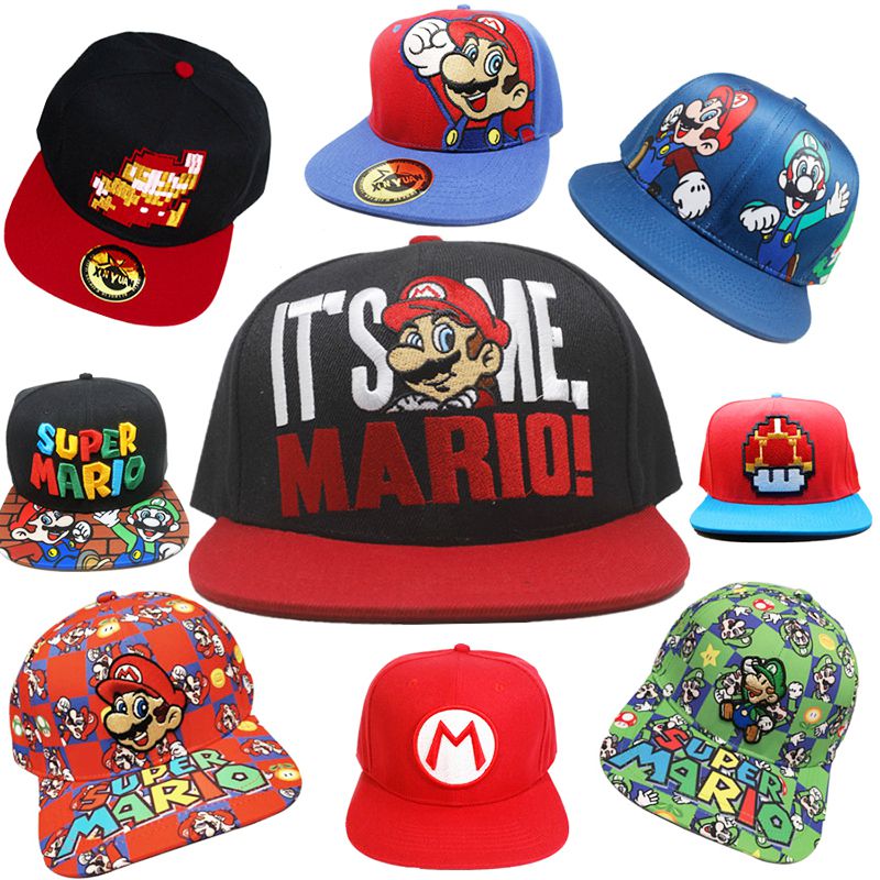 Super Mario Luigi Baseball Trucker Hat Cap Adjustable Hip Hop ...