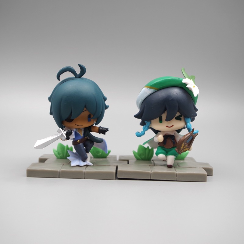 Genshin Impact Figure Mini Collection Klee Venti Kaeya Diluc Barbara ...