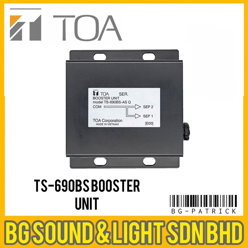 TOA TS-690BS booster unit used to connect between TS-690 series conference system's central unit ...
