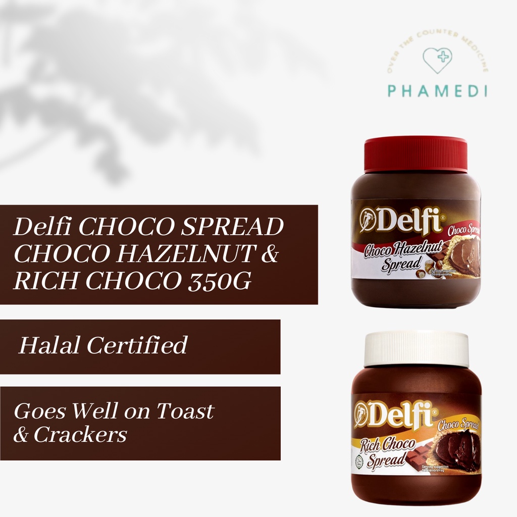 [FAST SHIPPING] DELFI CHOCO SPREAD 350G (CHOCO HAZELNUT / RICH CHOCO ...
