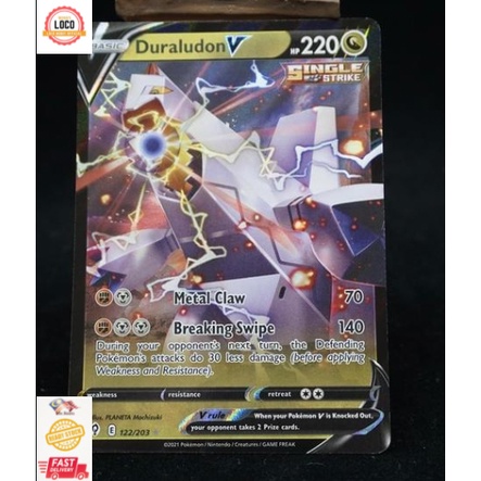 Pokemon Tcg Duraludon V From Evolving Skies Booster Pack Pokemon ...