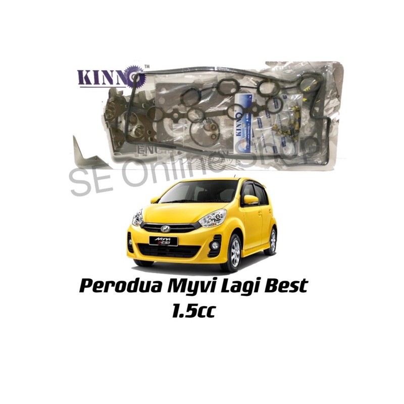Perodua Myvi Lagi Best 1.5cc Engine Top Overhaul Gasket Kit Set (Carbon ...