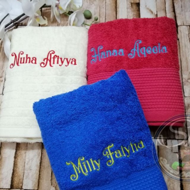 Tuala Sulam Nama (100% cotton) | Shopee Malaysia