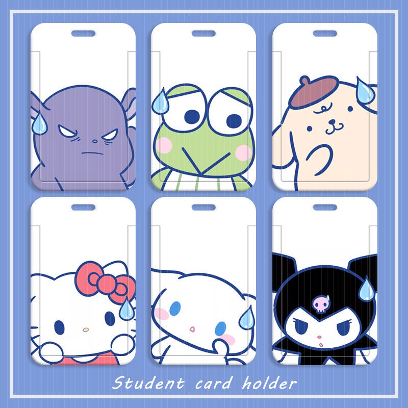 【3】Cartoon Sanrio Kuromi ID Card Holder Lovely Subway Card Bus Card ...