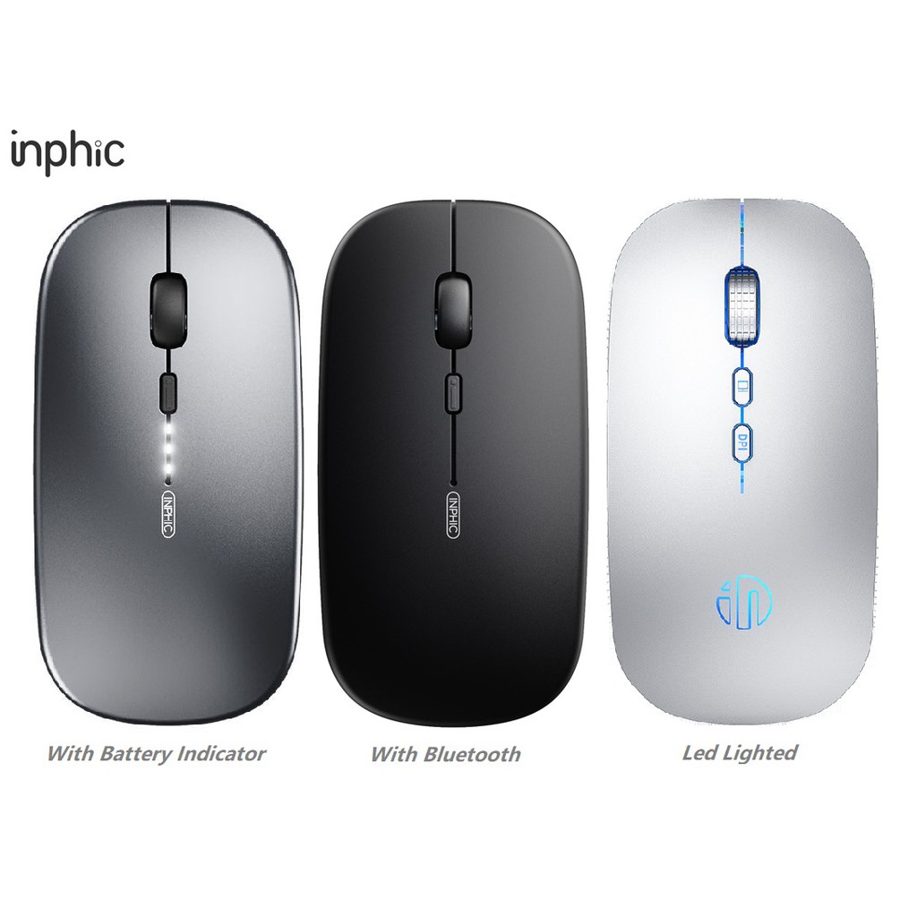Ready Stock!!! Wireless Mouse 2.4Ghz Silent Rechargeable Mouse With ...