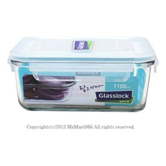 Korean Glass Lock Rectangular (Glass Sea;ed Container Box) | Shopee ...