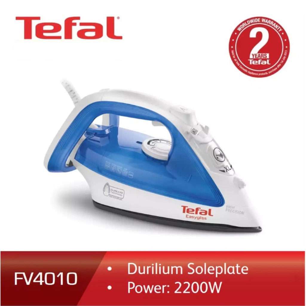 FV4010 - Tefal Easygliss Steam Iron 2200W (Durilium Best Glide ...