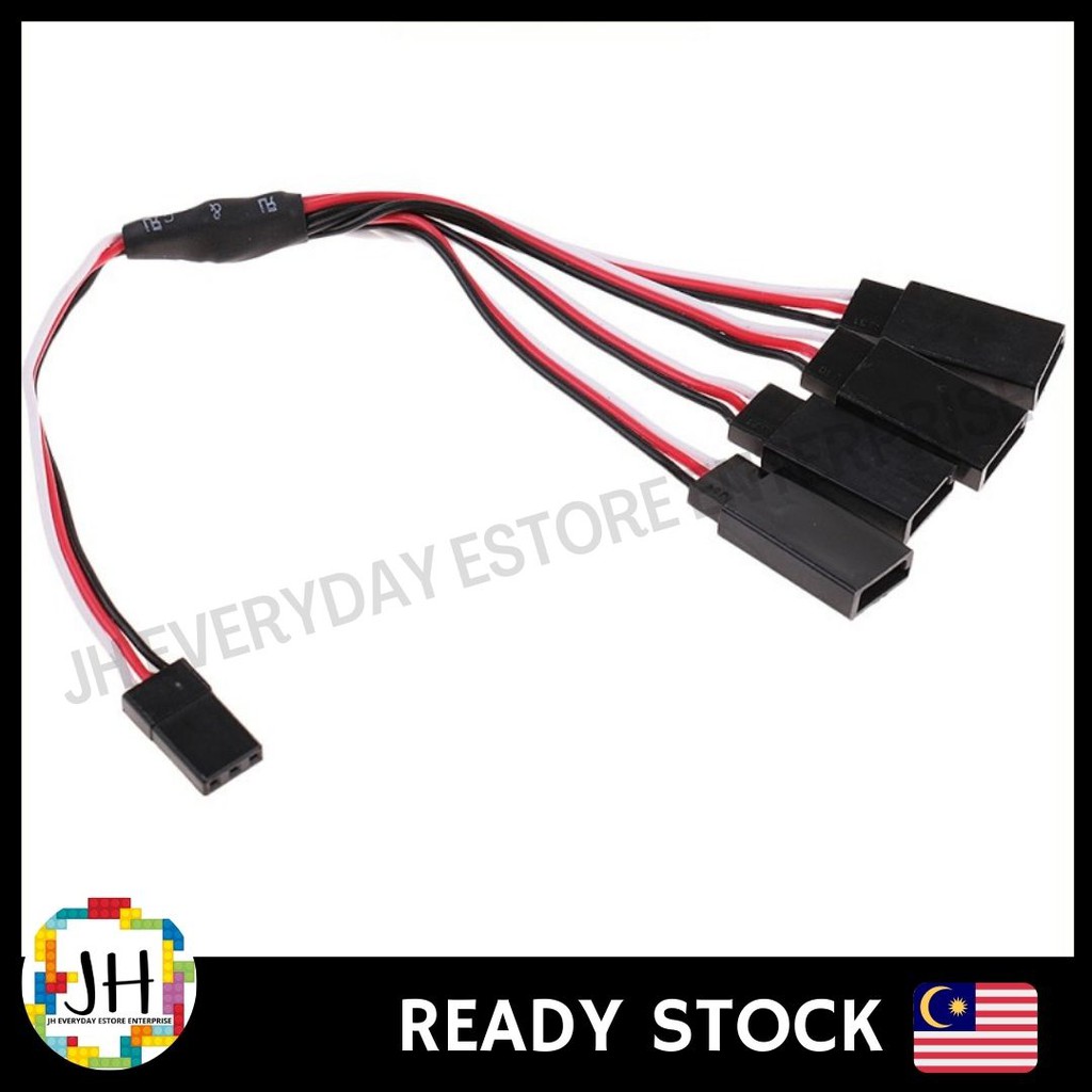 🇲🇾ReadyStock [9775] 150mm Triple 4-Way Servo/ESC Extension Y Cable Wire ...